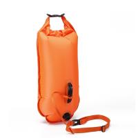 China Waterproof Inflatable Triathlon Swimming Buoy Customizable Logo for sale