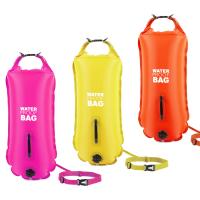 China Nylon Swim Buoy Buoy Bag Factory Inflatable Floating for Open Water Swim Swimming, Outdoor Sport PE Bag 40*40*35cm 36*72 for sale