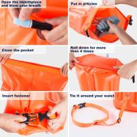 China Nylon Swim Buoy Buoy Bag Factory Inflatable Floating for Open Water Swim Swimming, Outdoor Sport PE Bag 40*40*35cm 36*72 for sale