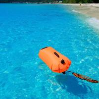 China PVC Swim Buoy Safety Float Air Bag Tow Float Swimming Inflatable Flotation Bag 37*72cm High-frequency PE Bag S90046 13KG for sale