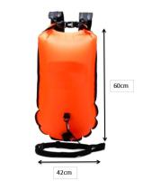 China High Quality Fashionable Safety Tow Big Capacity PVC Floating Swim Beach Buoy Swimming Buoys Backpack for Open Water for sale