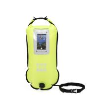 China Eco Nylon PVC 20L 28L 35L Triathlon Swimming Buoy With Phone Bag for sale
