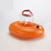 China Outdoor Portable 20L Triathlon Swimming Buoy Custom Orange color for sale