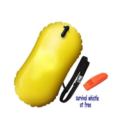 China Custom Triathlon Swimming Buoy Inflatable Tow Floating With PE Bag for sale