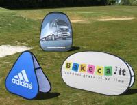 China Collapsible Pop Up Custom Advertising Banners Triathlon Sport Events for sale