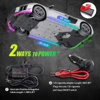 China 6pcs 12V RGB Super Bright LED Flexible Waterproof LED Strip Light for Car Interior & Exterior Decoration Running Light for sale