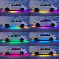 China 12V strip light Underglow Kit for Car, RGB-IC Under Car Lights with Dream Color Dancing Chasing and 213 Scene Modes for sale