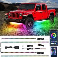 China 12V strip light Underglow Kit for Car, RGB-IC Under Car Lights with Dream Color Dancing Chasing and 213 Scene Modes for sale