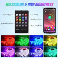 China 12V Car Underglow digital strip light Multi Color DIY Sound Active Function Music Mode with APP Control Remote Control for sale