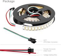 China WS2812B RGB 5050SMD Individual Addressable Flexible Full Color LED Strip Dream Color IP30 DC5V strip light for sale