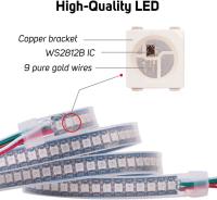 China WS2812B RGB 5050SMD Individual Addressable Flexible Full Color LED Strip Dream Color IP67 waterproof DC5V strip light for sale