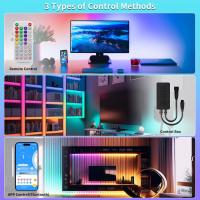 China RGB IC COB LED Strip Lights Addressable Chasing Color RGB LED light Multicolored Strips for Home DIY Lighting Projects for sale