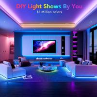 China Neon Rope Lights, 16.4ft RGB Flexible Multi Color Rope Lights with Music Sync, Bluetooth APP Control, Neon Light for sale