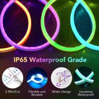 China Neon Rope Lights, 16.4ft RGB Flexible Multi Color Rope Lights with Music Sync, Bluetooth APP Control, Neon Light for sale