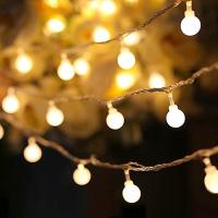 China Globe String bulb Lights Battery Operated, 16.4ft 50 LED Small Ball Fairy Lights with Remote & Timer for sale