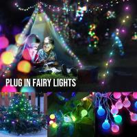 China LED String Lights 16 Color Changing Globe Balls Indoor String Light with Remote Multicolor Fairy Lights Strings for sale