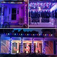 China Red White and Blue Patriotic Lights, 50 Led String Lights, Globe String Lights for Flag,Backyard, Patio, Garden, Party for sale