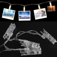 China Photo Clip String Lights Fairy Lights for Bedroom, USB Plug in Indoor String Lights, Twinkle Lights for Party Decor for sale