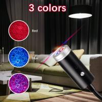 China USB Star Night Light,9 Functional Modes 24 Lighting Effects,Sound Activated Strobe Atmosphere Decorations (Blue&Red) for sale