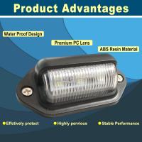 China 12V-24V DC Waterproof Plate Light Lamp Taillight For Truck SUV Trailer Van RV Boats as Step Courtesy Light Plate Light for sale