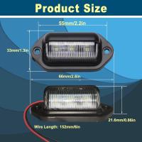 China 12V-24V DC Waterproof Plate Light Lamp Taillight For Truck SUV Trailer Van RV Boats as Step Courtesy Light Plate Light for sale