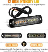 China Emergency Strobe Lights Amber White LED Sync Feature Strobe Warning Flashing Light Caution Construction Hazard Light Bar for sale