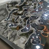 China 304 316 Stainless Steel Water Ripple Sheet 0.3-3.0mm Thickness PVD Gold Mirror Finish for Decorative Applications for sale