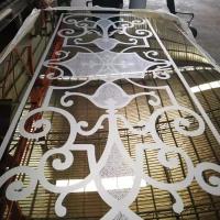 China 4x8 Feet 304 Stainless Steel Sheets 0.3-3.0mm Thickness with PVD Mirror Etched Finish for sale