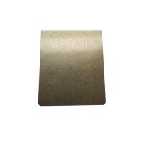 China 304 201 PVD Bronze Colored Stainless Steel Sheets 0.28-1.45mm Thickness Hairline Finish for Building Applications for sale