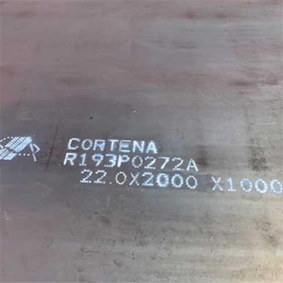 China Corten A Weather Resistant Steel Plate 355MPa Yield Strength for Construction for sale