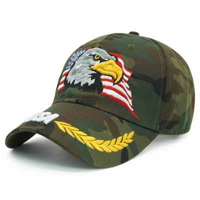 China COMMON American Flag Dad Hats For Men's Sports Hat Winter US Army Warriors New Eagle Embroidery Baseball Cap Tactical Hats for sale