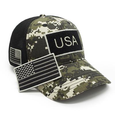 China JOINT Dad Hat Snapback Patch Flag USA Warriors Hat Gorras Tactical Trucker Sports Hat Bone Mens Army Camouflage Baseball Cap for sale
