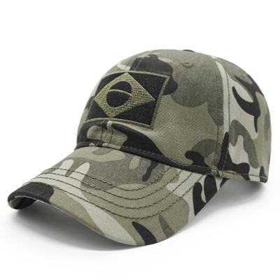 China JOINT Men Women Trucker Hat Sports Snapback Hats Camouflage Dad Hat Brazil Camouflage Hats Bone Masculino Brasil Flag Baseball Cap for sale