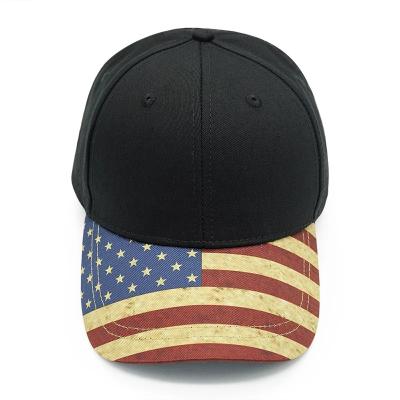 China COMMON Black 100% Cotton Snapback Hats Star Bone Vintage American Flag Trucker Hat Gorras USA Flag Hat Mens Womens Baseball Caps for sale