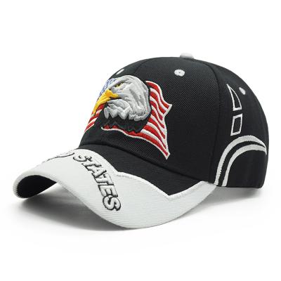 China New Fashion COMMON Embroidery Custom Hat For Men Sports Hat Winter US Army Warriors Tactical Hats Fitted Eagle Baseball Cap for sale