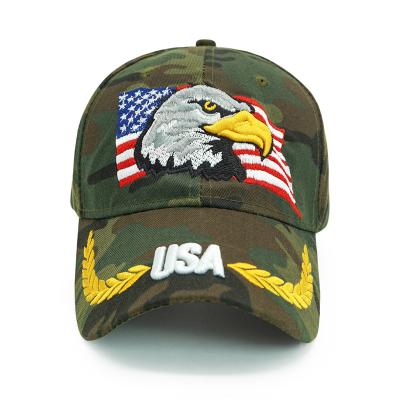 China JOINT USA Flag Sports Caps Vintage US Army Baseball Man Warriors Tactical Caps New Eagle Caps Bone Custom Wholesale for sale