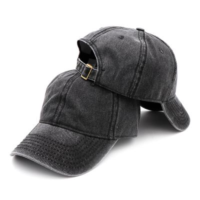 China COMMON Single-Sided Coated Cloth Fishing Caps Outdoor Women's Hat Beach Cap Hats 2021 Cotton Washed Baseball Cap New for sale