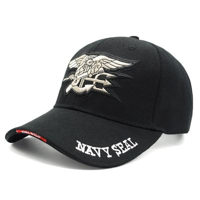 China New Branded US Navy Embroidery Black US Navy Warriors Hat Men's Baseball Sports Caps Military Gorra Seal Army Hats for sale