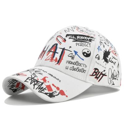 China 2022 JOINT 6 Panel Graffiti Snapback Printing Hats New Popular Gorras Women Sports Cover Man Baseball for sale