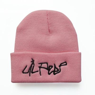 China Beanie Winter Knitted Hat Keep Skullies Hip Hop Hat COMMON Warm Women Men's Solid Cold Hat Embroidery Ski Hat for sale