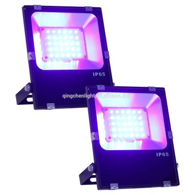 China Curing 30W 395NM LED Flood Light UV UV Curing Light, LED Blacklight Reflector IP65 Waterproof for Parties, Curing, Glue, Halloween for sale