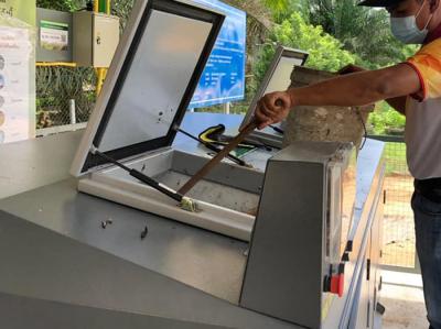 China 100kg Food Waste Recycling Machine 100kg Waste Processing Machine OEM for sale