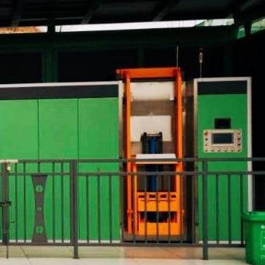 China 2000kg Electric Commercial Food Waste To Fertilizer Machine Farm Waste Recycling Digester for sale