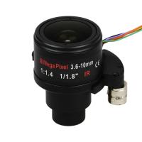 China High Resolution Motorized Zoom Lens 8.0 Megapixel  3.6-10 MM  F1.5 1/1.8