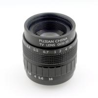 China Television TV Machine Vision Lens C Mount Camera 35mm F1.7 Aperture Black Color for sale