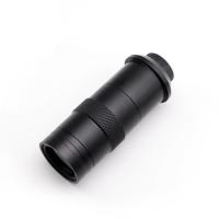 China 100X Zoom C/CS Mount Machine Vision Lens Glass Magnification Eyepiece For VGA HDMI USB CCD CMOS Video Microscope Camera for sale