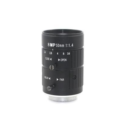 China F1.4 Manual ITS Road Traffic Machine Vision Lens 4K For 5MP 6MP 8 Megapixel HD Box Body Camera for sale