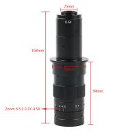 China 0.7-4.5x Adjustable 5-360X Magnification C mount lens 0.5X/2.0X Barlow Auxiliary Lens For Industry Microscope Camera for sale