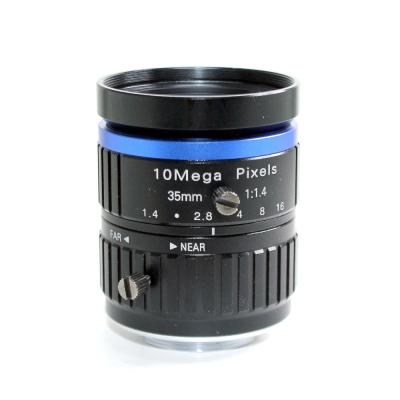 China 35mm 10MP High Resolution Lens 1/1.4 HD Manual IRIS Focus C Mount For CCTV Camera Industrial Microscope for sale