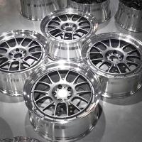 China Magnesium Alloy 16x7 Black Rims PCD 100mm Forged Car Wheels for sale